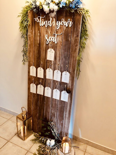 Rustic Barn Door Seating Chart | Prop Garage