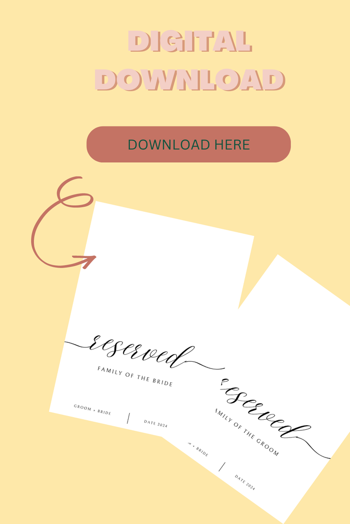 Reserved Sign Template (Canva Editable) | Prop Garage